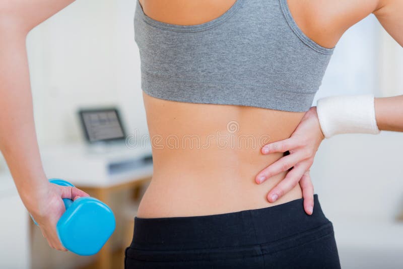 Close Up on the Back of a Woman Doing Sport Stock Photo - Image of ...