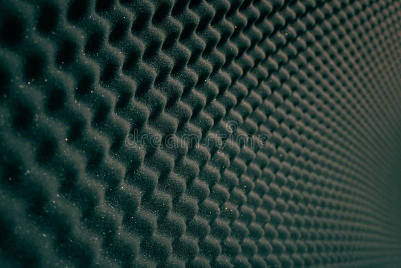 Close Up, Background of Studio Sound Acoustical Foam. Photo Inside ...