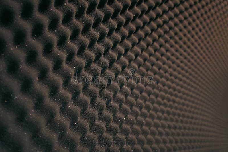 Close Up, Background of Studio Sound Acoustical Foam. Photo Inside ...