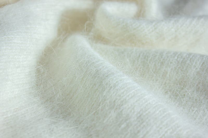 Close Up Background Texture of White Pattern Knitted Fabric Made of ...