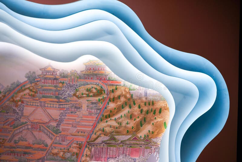 Close-up of Backlit Display Board in Museum Editorial Photo - Image of ...