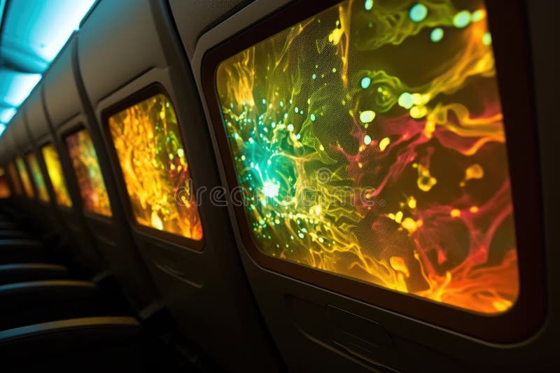 Close-up of Bacteria on in-flight Entertainment Screen Stock ...