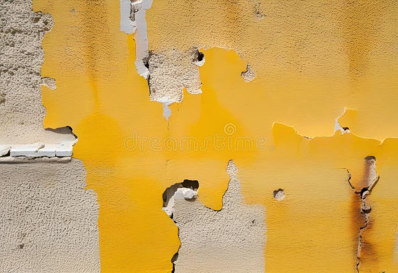 Close-up. Badly Fixed Building Facade Wall Covered with Cracks in ...