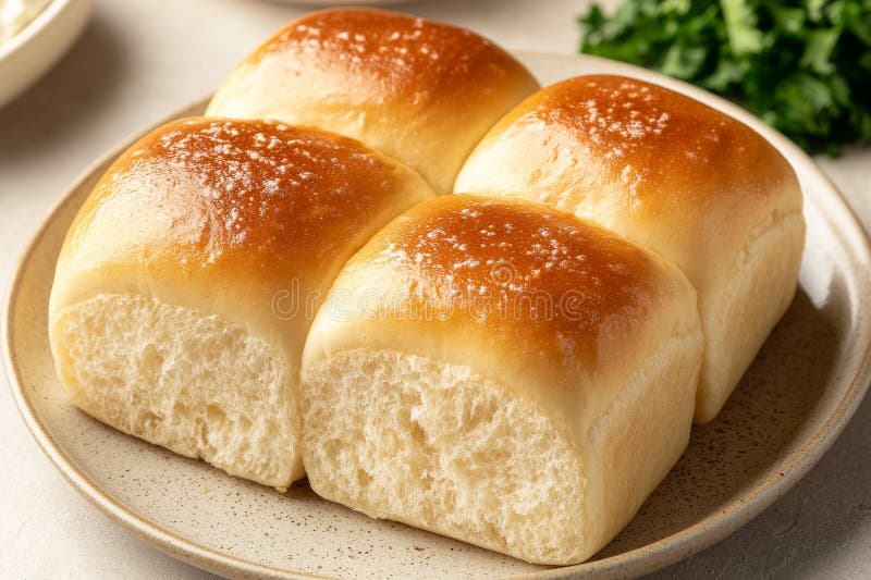 A Close-up of a Bakery Production Line Features Bread on a Conveyor ...