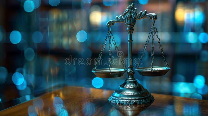 Close Up of a Balance Scale on Table Stock Image - Image of tool ...