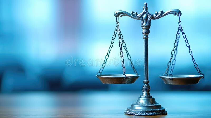 Close-up of a Balanced Scale Symbolizing Justice, Law, and Fairness in ...