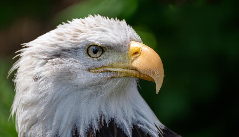 Close up of a Bald Eagle stock illustration. Illustration of falcon ...