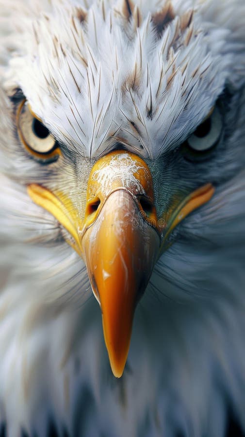 Close-up of a Bald Eagle S Face Stock Photo - Image of closeup, eyes ...