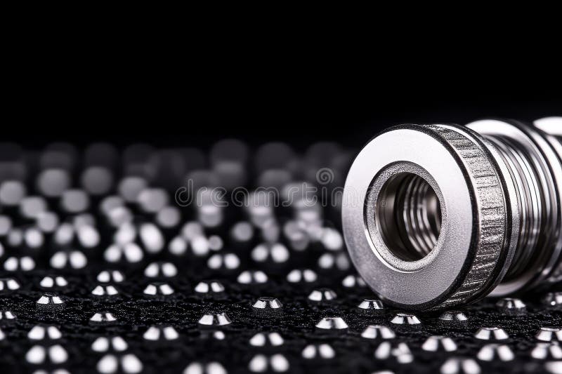 Closeup of Ball Bearings and Precision Fitting Precision Engineering ...
