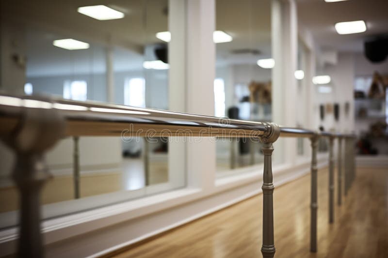 Close-up of Ballet Barre in Dance Studio Stock Image - Image of dance ...