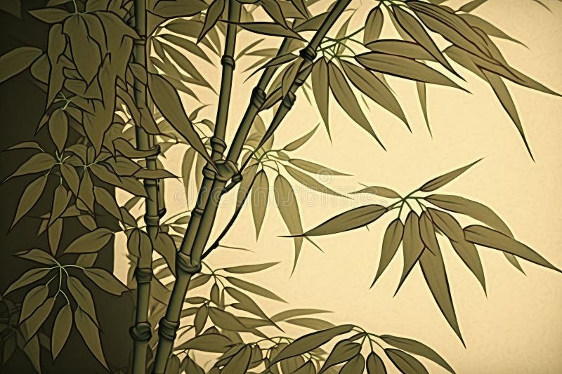 Close-up of Bamboo Tree, with Its Delicate Leaves and Intricate ...