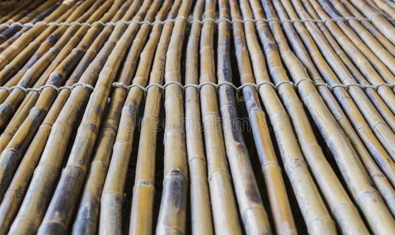 Close Up of Bamboo Walkway Bridge Texture Stock Image - Image of decor ...