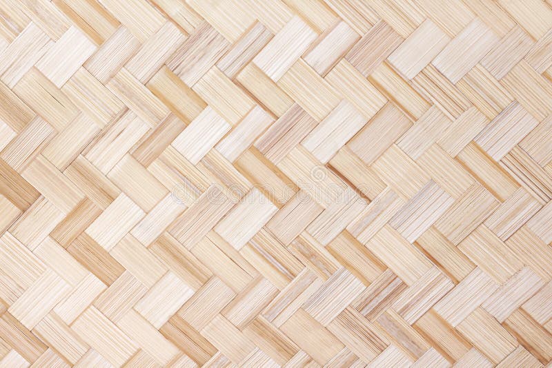 Bamboo Weave Texture Seamless Pattern , Wooden Crafts Light Brown ...