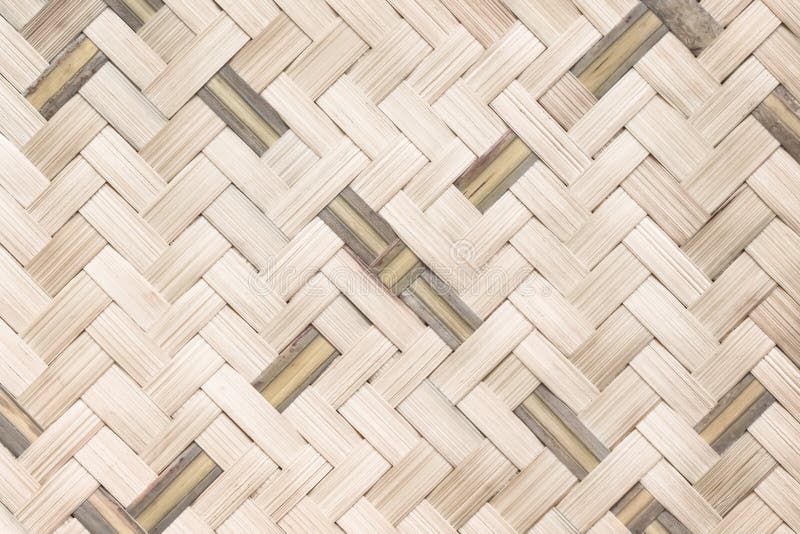 Bamboo Wood Mat Weaving Texture with Hamper Patterns Abstract on ...