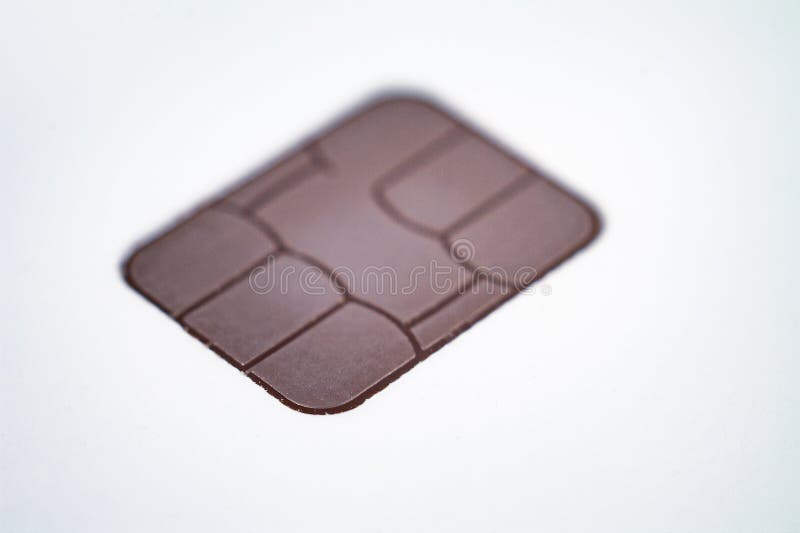 Close-up of a Bank Card Chip Demonstrating Contactless Payment Stock ...