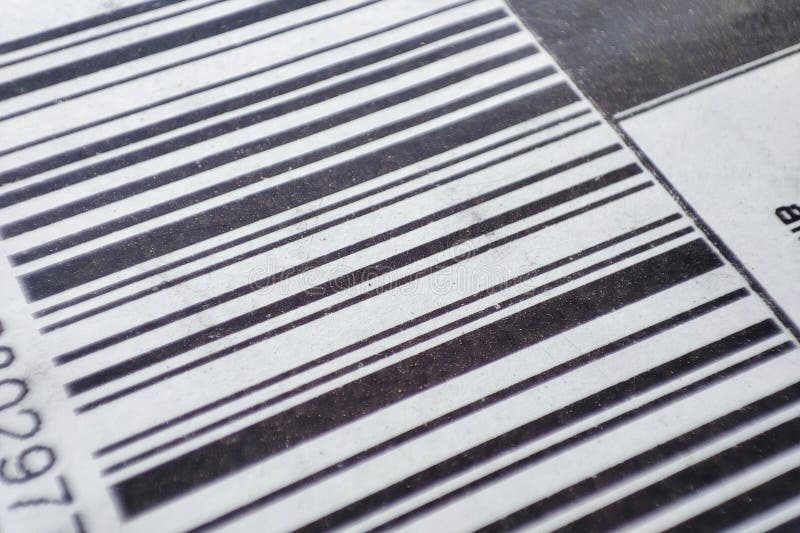 Close-up of a Barcode on a Product Packaging, Showcasing Its Intricate ...
