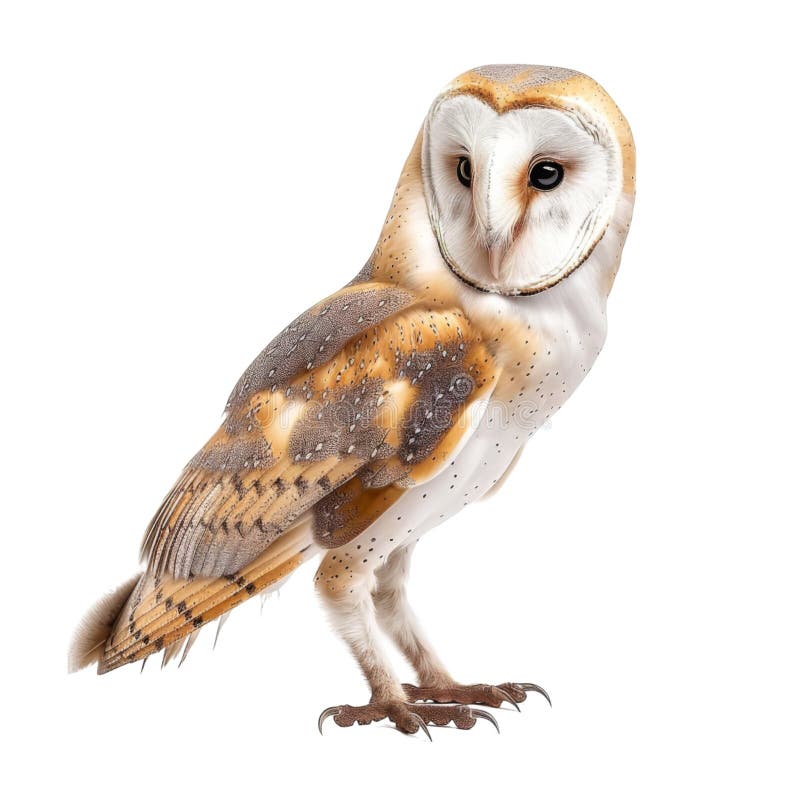 Close-up of a Barn Owl with Sharp Talons Stock Photo - Illustration of ...