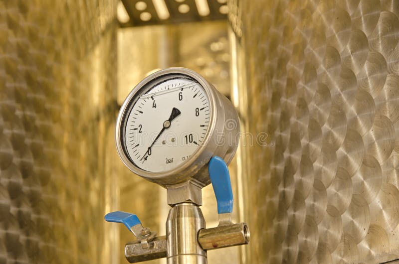 Industrial barometer stock image. Image of pipeline, engineering - 58513751