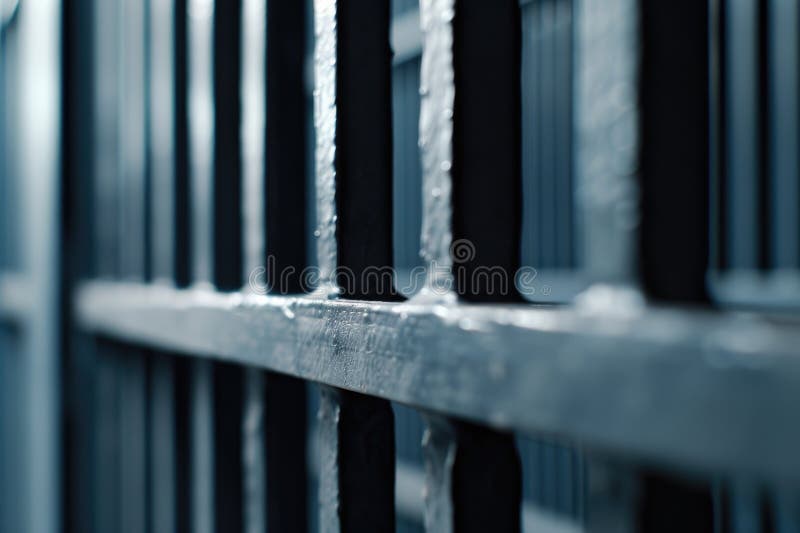 Close Up of the Bars of a Jail Cell. Suitable for Crime, Prison, and ...