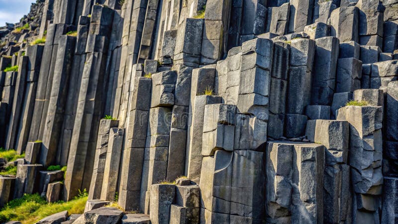 Close-Up of Basalt Rock: Sharp Edges, Smooth Surfaces - Generative AI ...