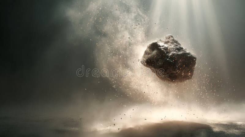 Close-up of Basalt Rock Surface Showing Dark Geology Stock Illustration ...