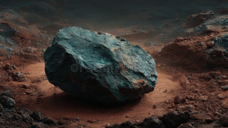 Close-up of Basalt Rock Surface Showing Dark Geology Stock Illustration ...