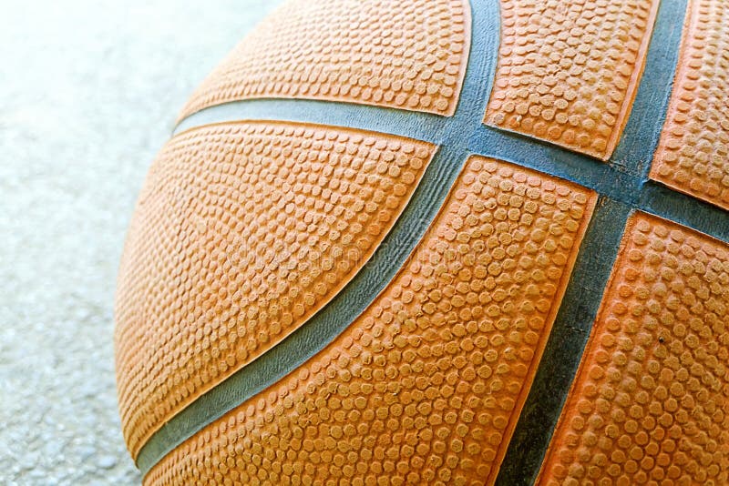 Close-up of Basketball Fragment with Lines and Structure Stock Image ...