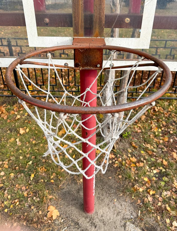 Close-up of a Basketball Hoop Stock Image - Image of empty, hoop: 299018195