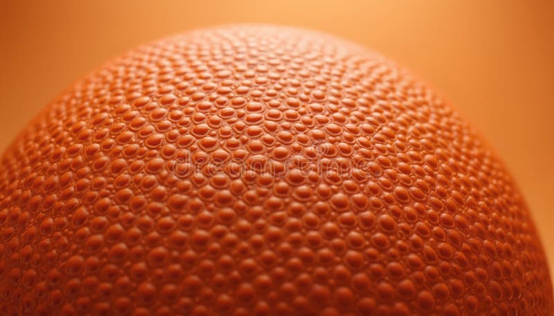 Close-up of Basketball Surface, Showcasing Iconic Orange Texture ...