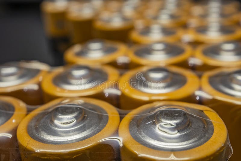 Close Up Batteries for Electronic Devices Stock Photo - Image of close ...