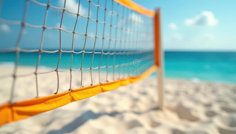 Close Up of Beach Volleyball Net, Details Visible, Pattern, Net Stock ...