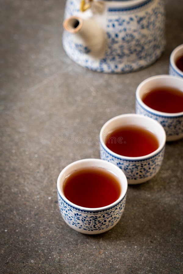 Beautiful Chinese tea set stock photo. Image of view - 158330914