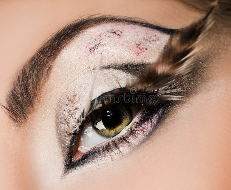 Close-up of beautiful eye stock image. Image of cilia - 29279451