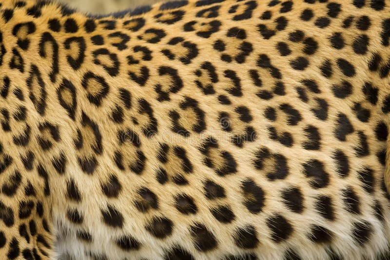 Close-up of a Beautiful Leopard Fur Pattern. Stock Illustration ...