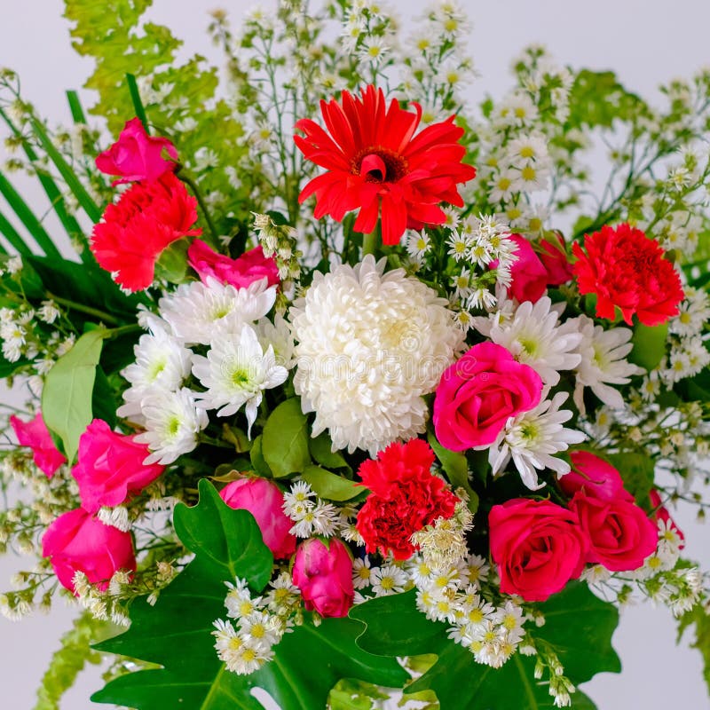 Close Up of Beautiful Mourning Event Flowers Stock Photo - Image of ...