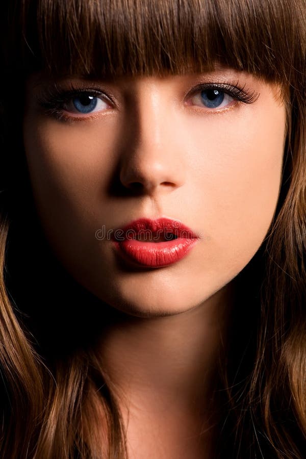 Close-Up Beauty stock image. Image of model, face, beautiful - 7746927
