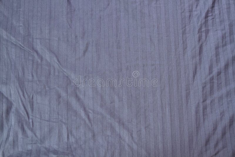 Close Up of Bed Blue Sheets Top View. Sleeping Bedroom. Copy Space and ...