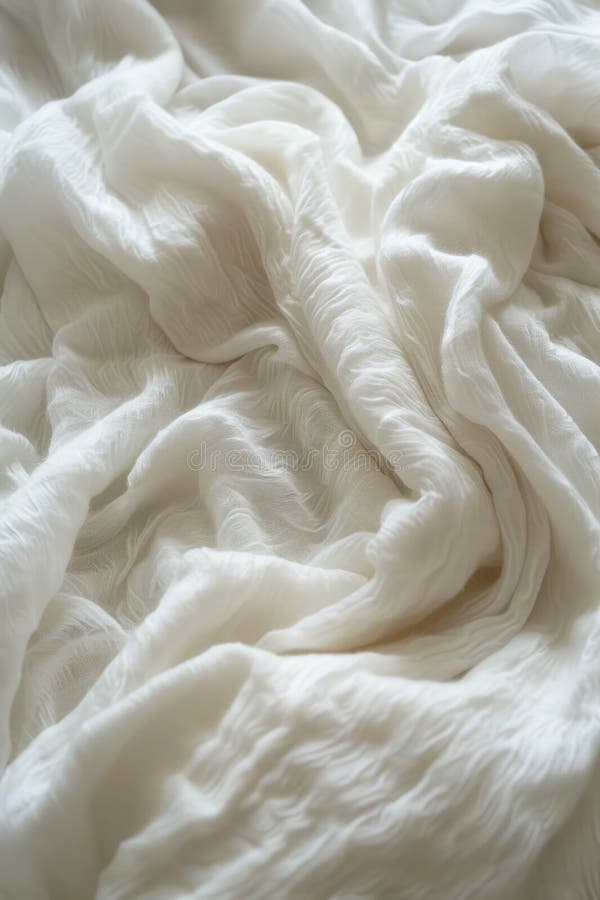 A Close-up of a Bed with a White Comforter, Great for Interior Design ...