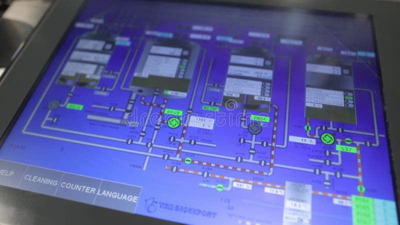 Close Up of Beer Tank Control Panel. Stock Footage - Video of panel ...