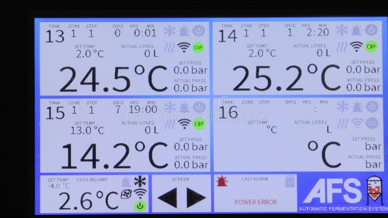 Close Up of Beer Tank Control Panel. Stock Footage - Video of brewery ...