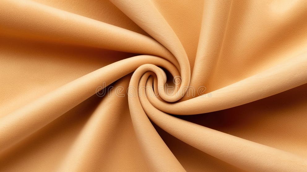 Close-Up of Beige Suede Fabric with Twisted Pattern. Stock Image ...