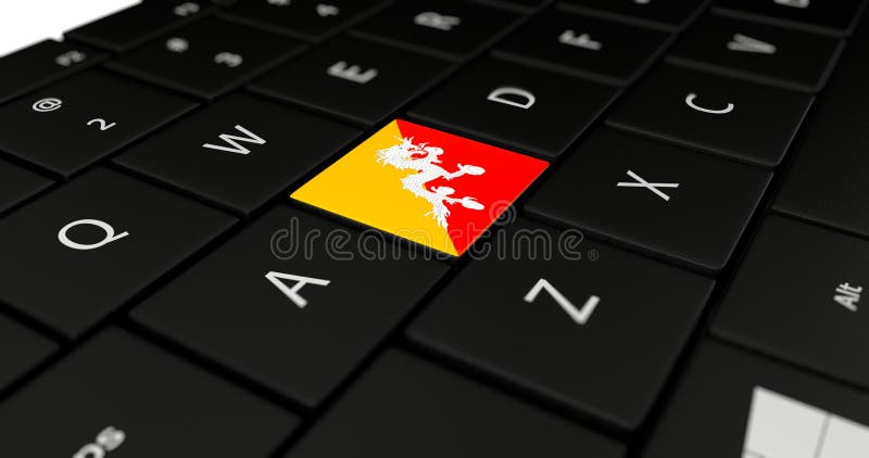 Close up of Bhutan button. stock illustration. Illustration of ...