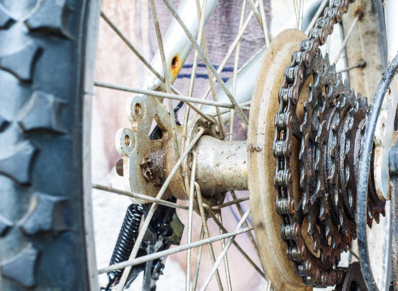 Close up of bicycle gear stock photo. Image of teeth - 31101756