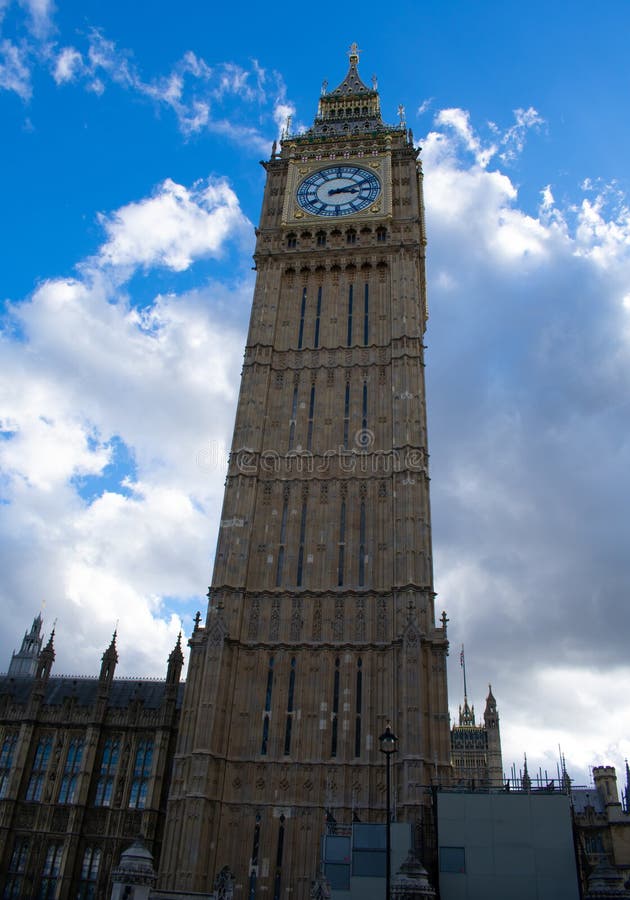 Close-up of Big Ben Clock Isolated, London Editorial Stock Photo ...