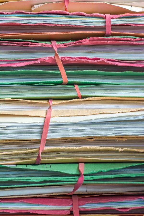 Great File Mountain As a Sign of Much Work Stock Photo - Image of ...