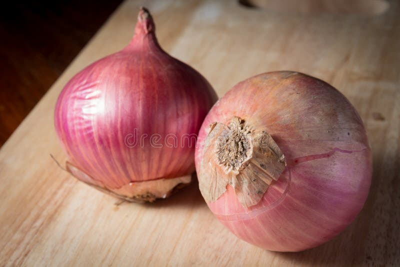 Close-up Big Shallots,still Life. Stock Image - Image of object ...
