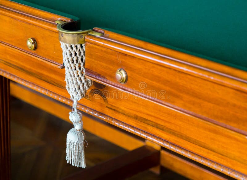 Close-up of Billiard Vintage Pocket Stock Photo - Image of eight, play ...