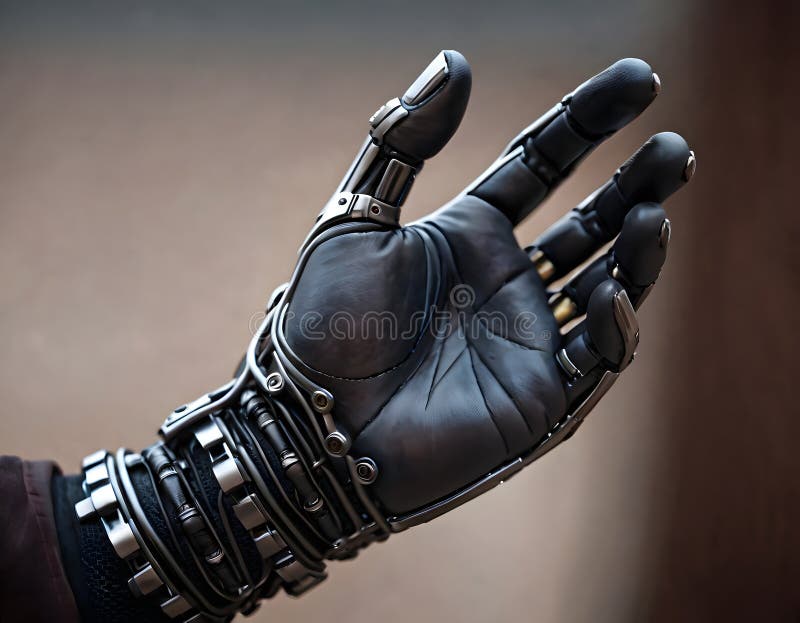Close-up of a Bionic Arm. Generative AI. Stock Image - Image of science ...