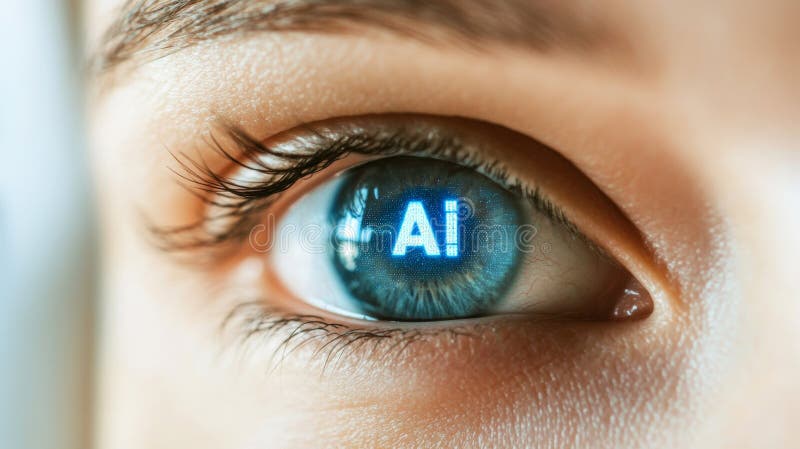 Close-up of a Bionic Eye Showcasing Artificial Intelligence ...