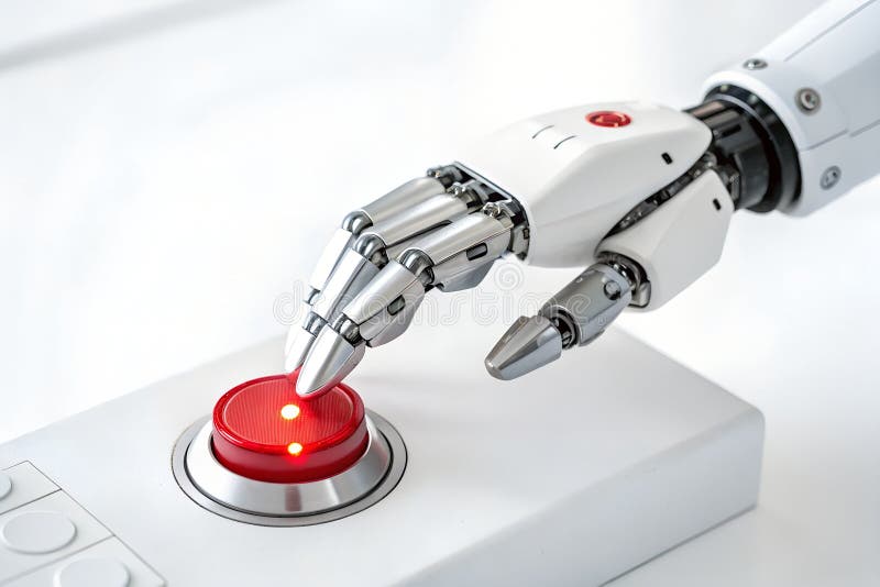 Big Illuminated Red Button Ion Stock Photos - Free & Royalty-Free Stock ...